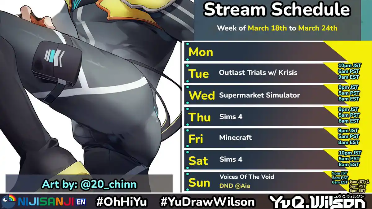 Yu Q. Wilson (ユウ Q ウィルソン) - にじさんじ Wiki*