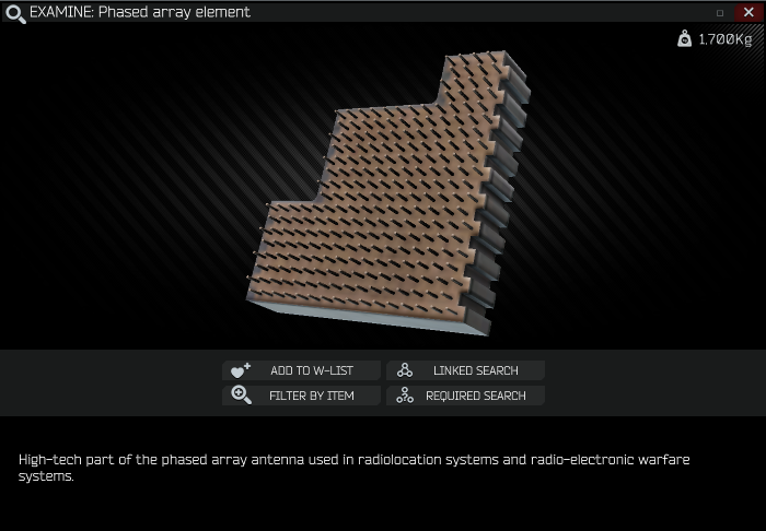 Phased array element - Escape from Tarkov Wiki*